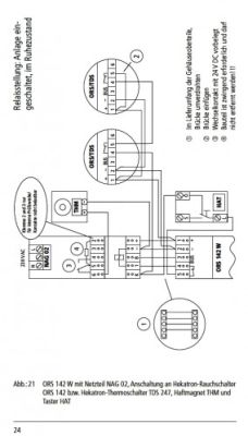 Hekatron ORS 142 W Schaltplan