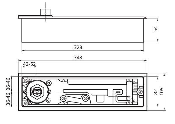 GEZE TS 550 | Ohne Deckplatte | 057887
